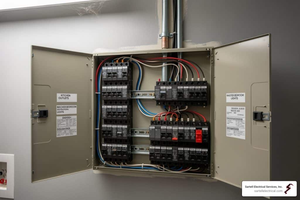 What is the max capacity of standard residential electrical service 1